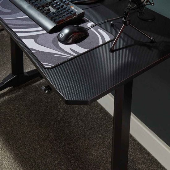 X Rocker Panther Esports Gaming Desk - Black