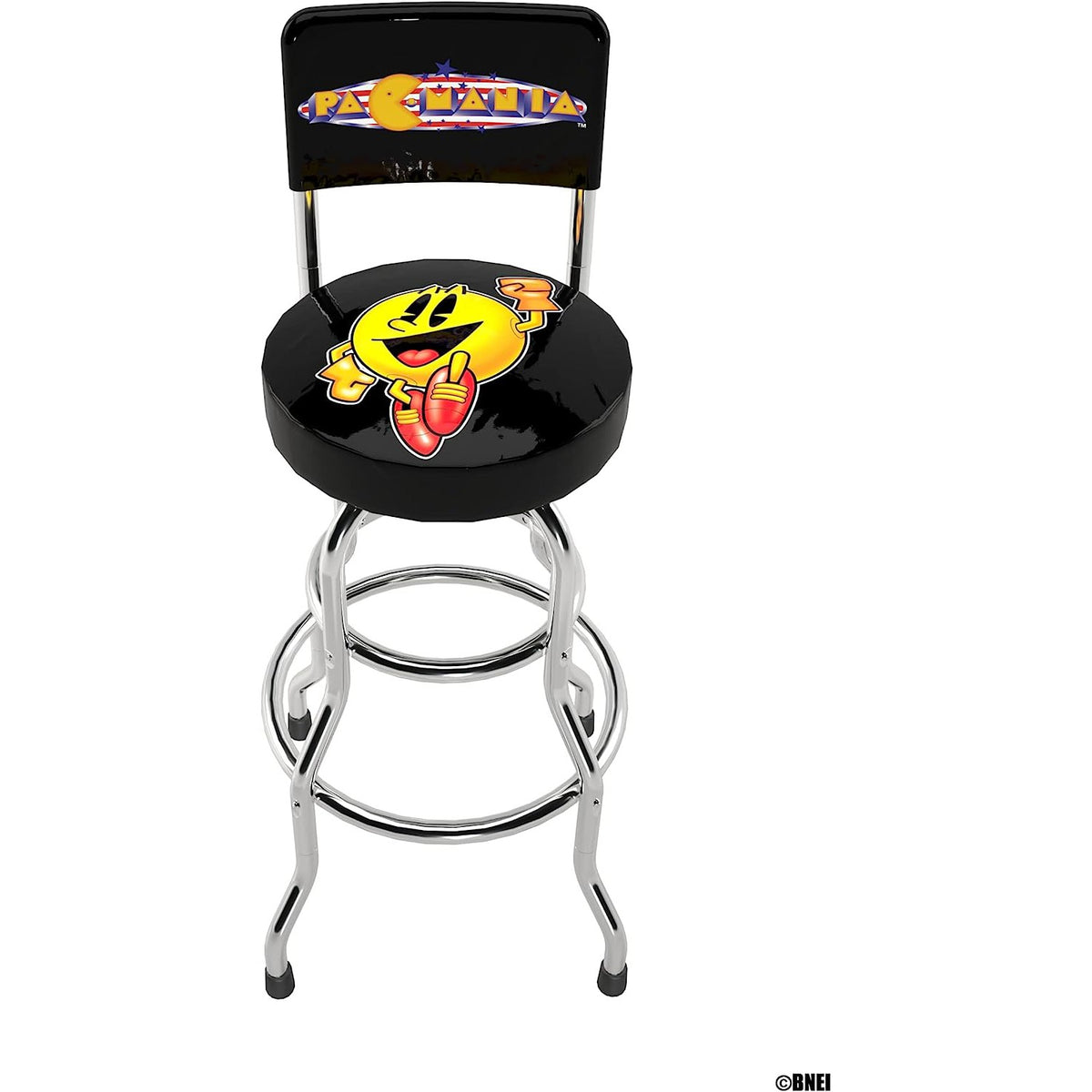 Arcade-1Up Legacy Pac-Man High Back Stool - New | Stock Must Go