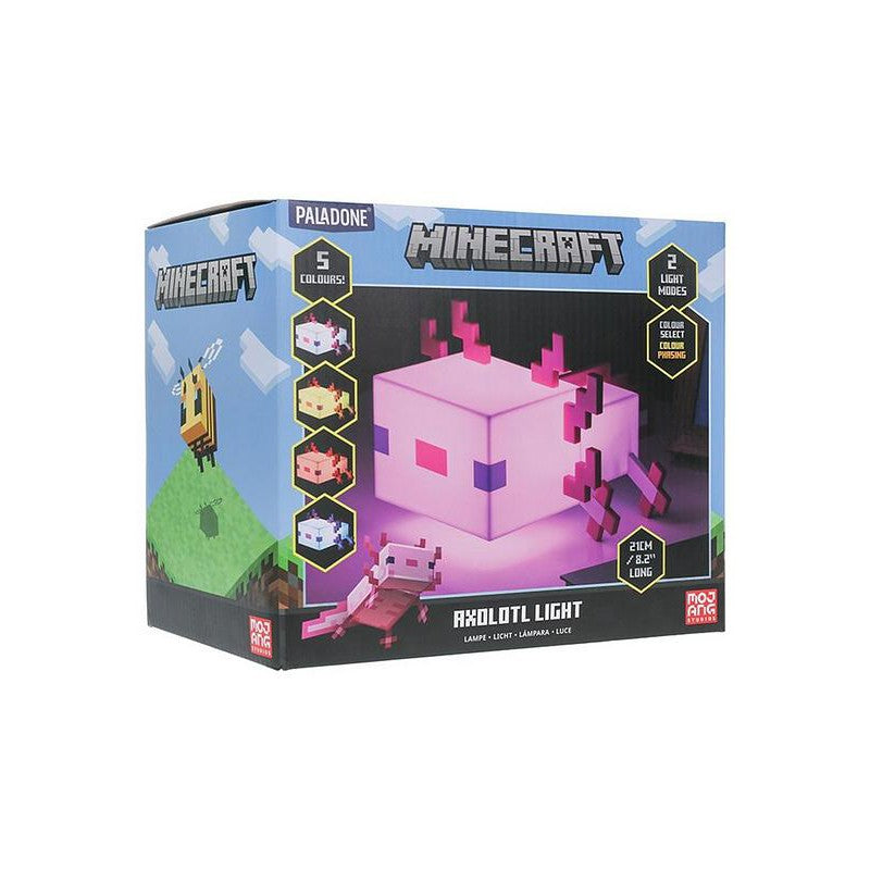 Minecraft Axolotl Colour Phasing Light - Pristine | Stock Must Go