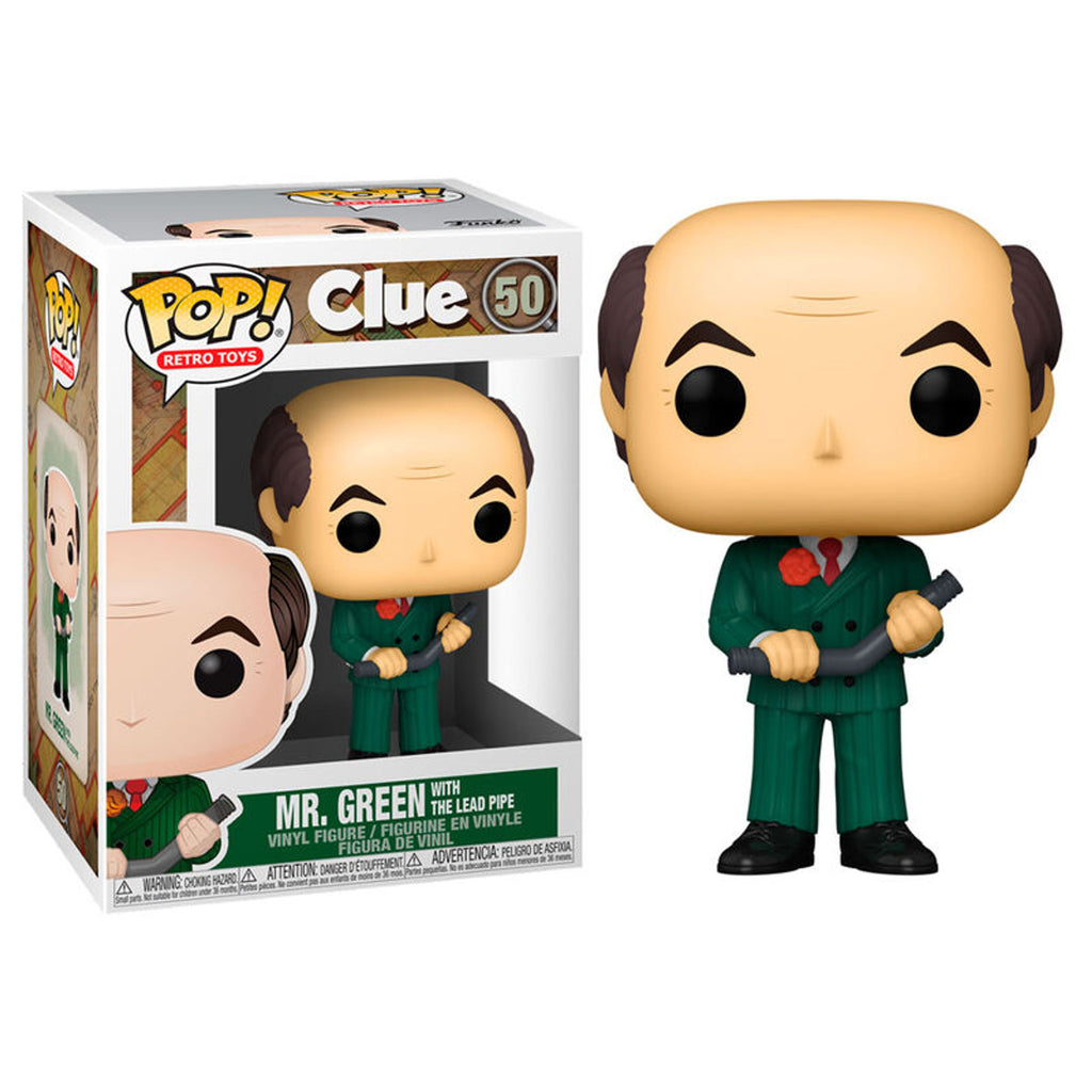 Funko Pop 50 - Clue - Mr Green With The Lead Pipe | Stock Must Go