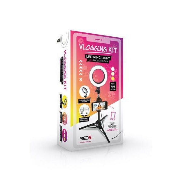 Red5 Vlogging Kit with LED Ring Light and Phone Holder