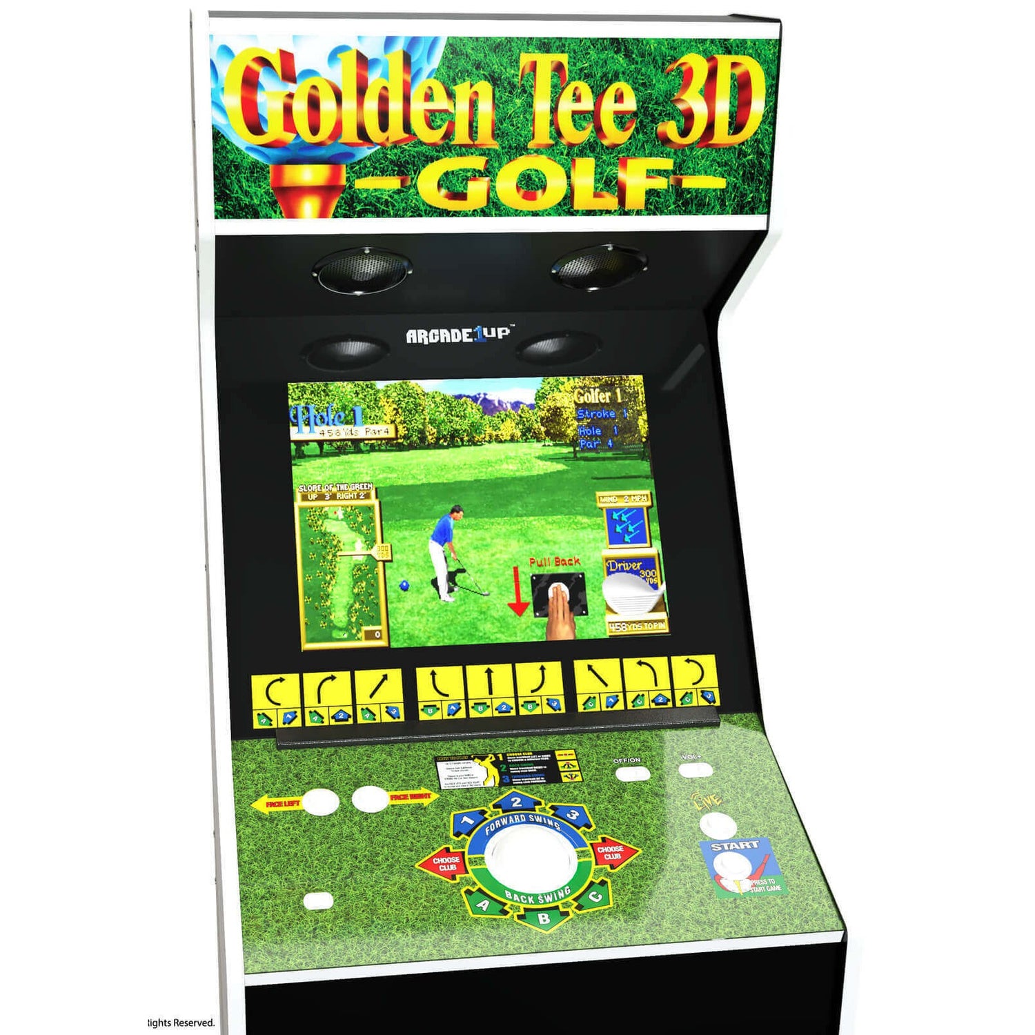 Arcade1Up Golden Tee 3D Golf Arcade Machine | Stock Must Go