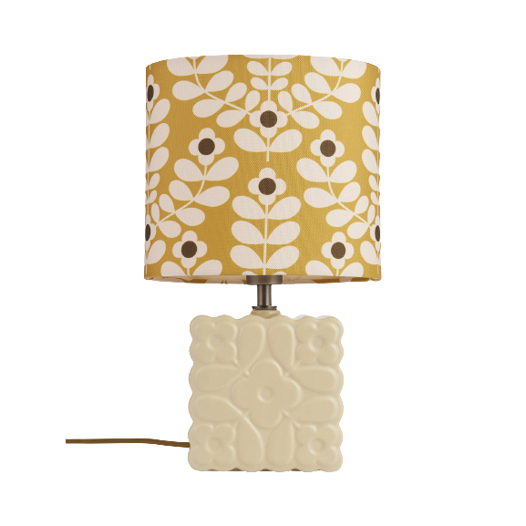 Orla Kiely Juniper Stem Ceramic Table Lamp Yellow