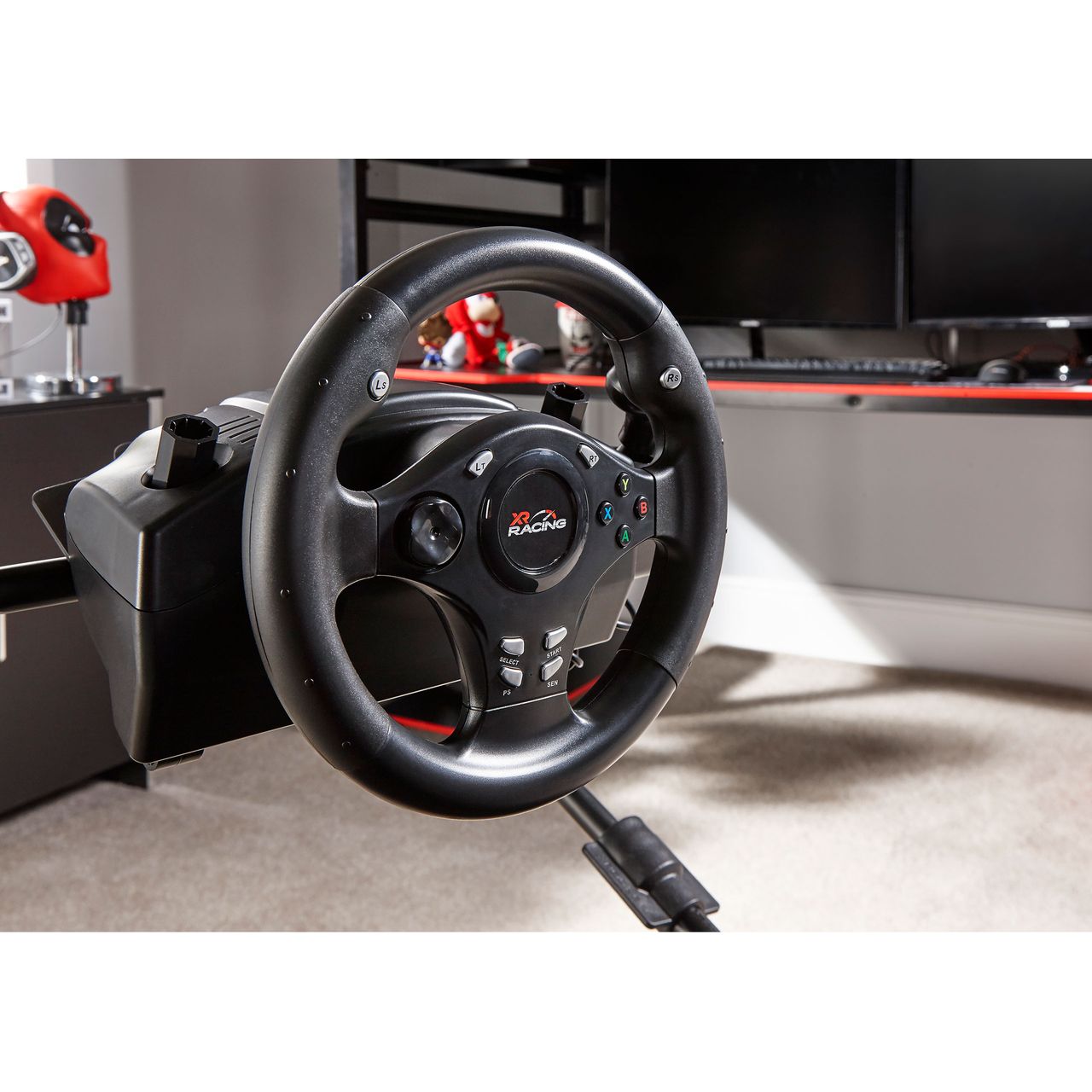 X Rocker XR 5101801 Racing Wheel and Pedals | Black