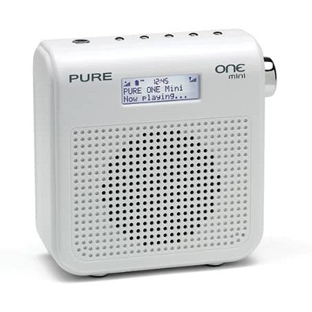 Pure One Mini Compact Portable Radio - White | Stock Must Go