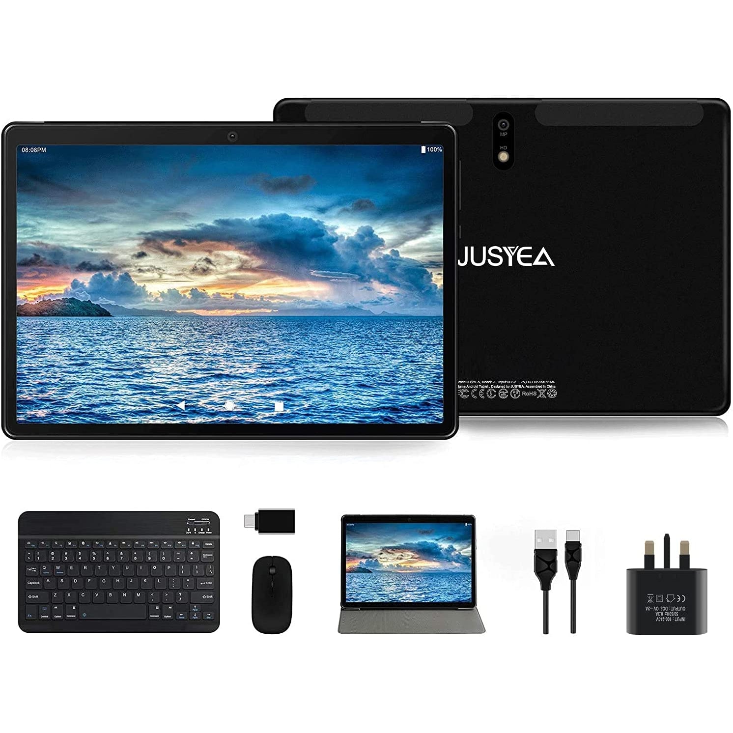 Tablet 10.1 inch Android 10.0 JUSYEA J5 Tablets Ultra portable RAM 4GB