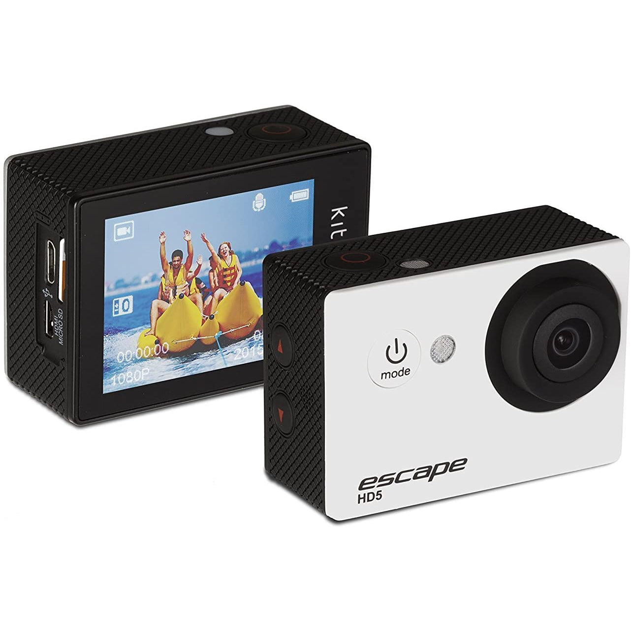 Kitvision Escape HD5 Action Camera - White / Black | Stock Must Go