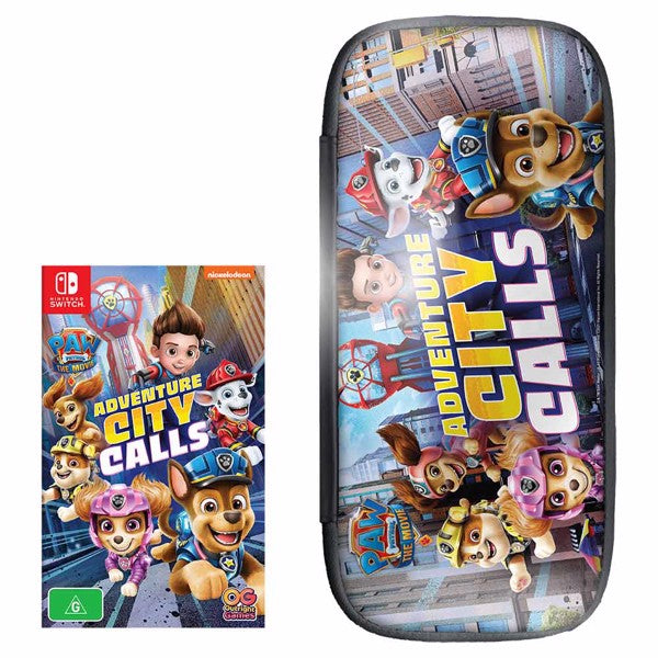 Paw Patrol The Movie Adventure City Calls Nintendo Switch Game Travel Case