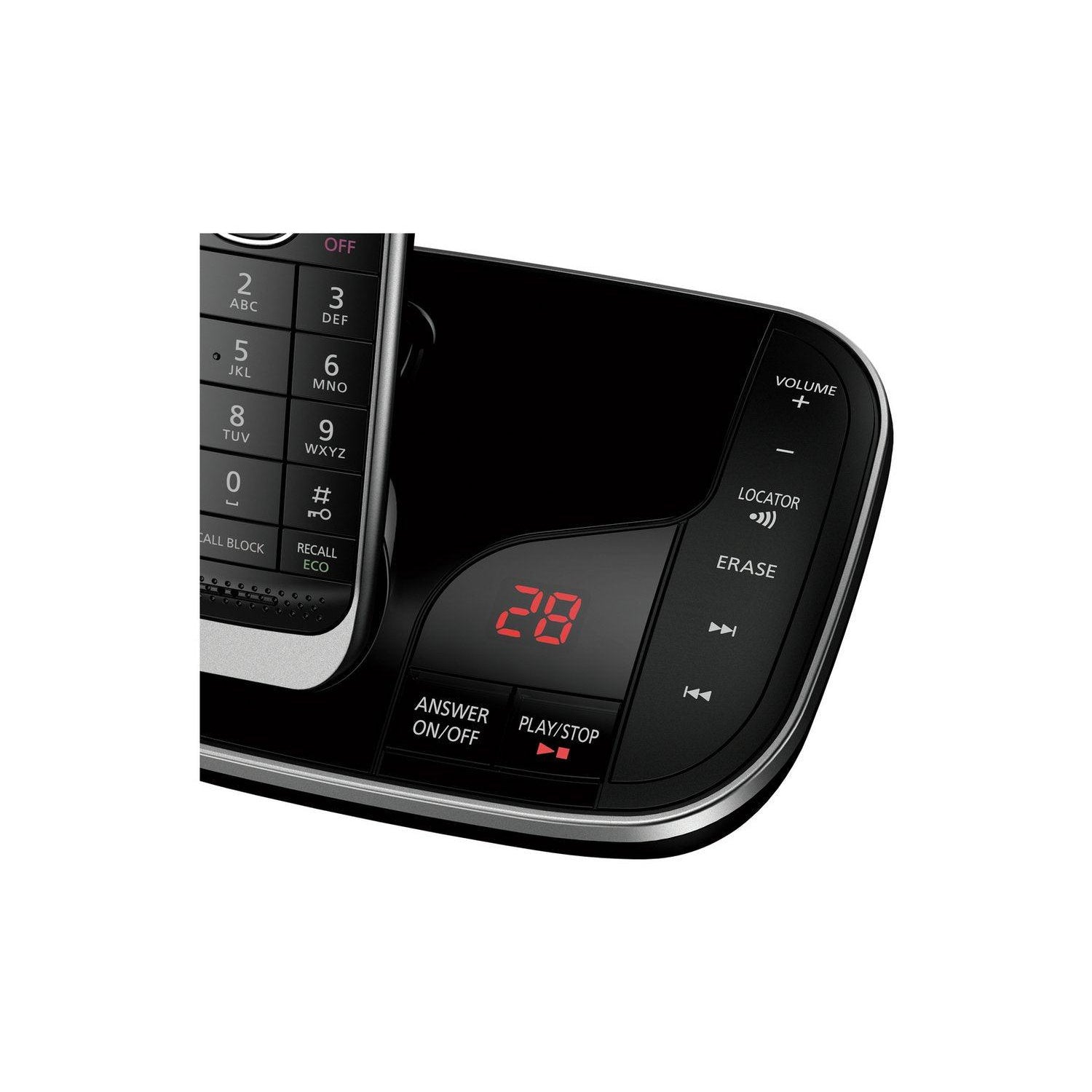 Panasonic KX-TGJ423EB Digital Cordless Telephone, Trio, Excellent ...