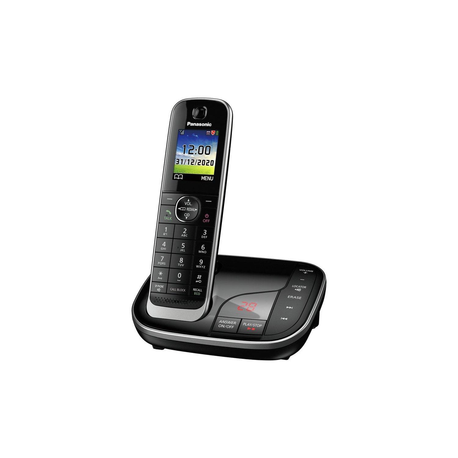Panasonic KX-TGJ423EB Digital Cordless Telephone, Trio, Excellent ...