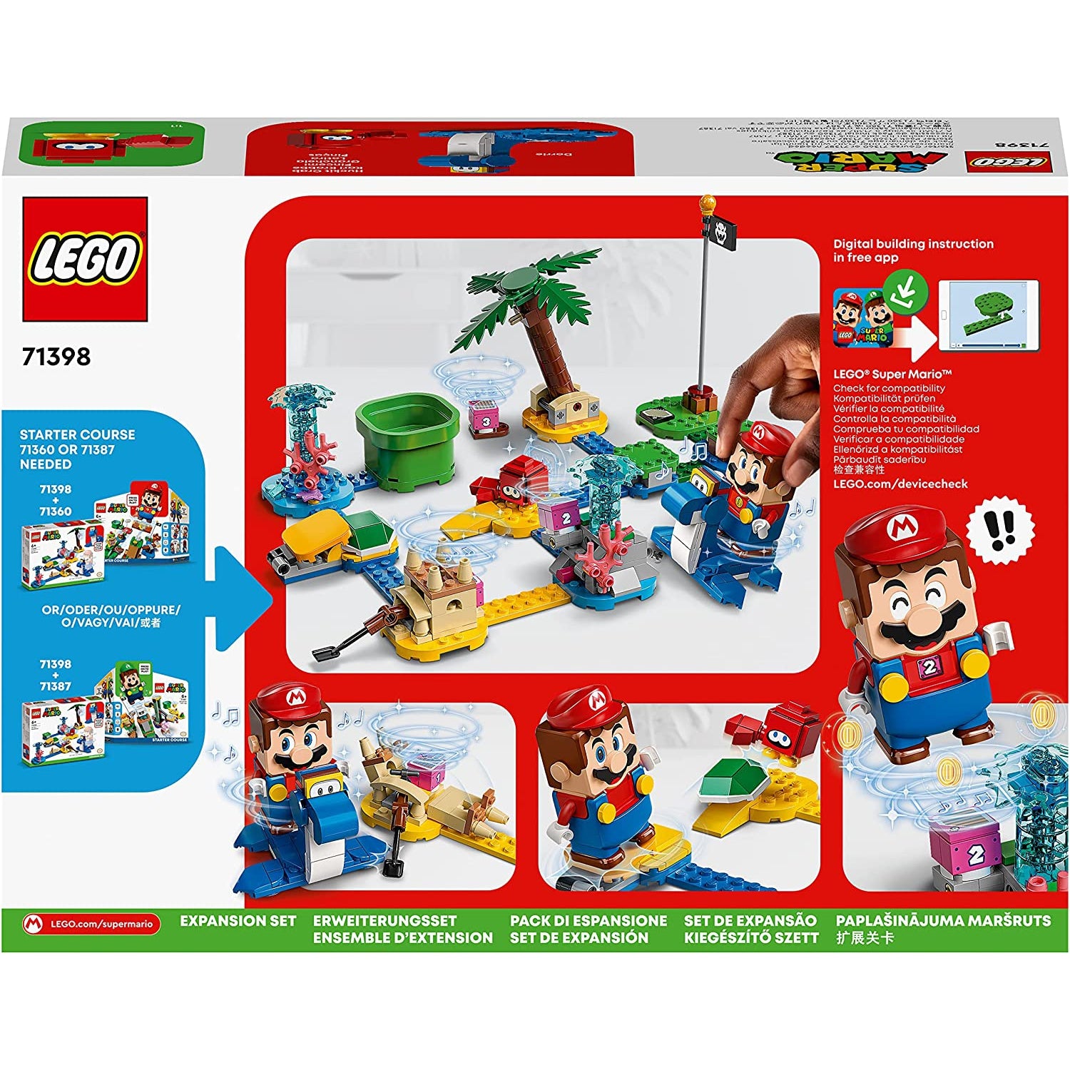 LEGO Super Mario Dorrie's Beachfront Expansion Set | Stock Must Go