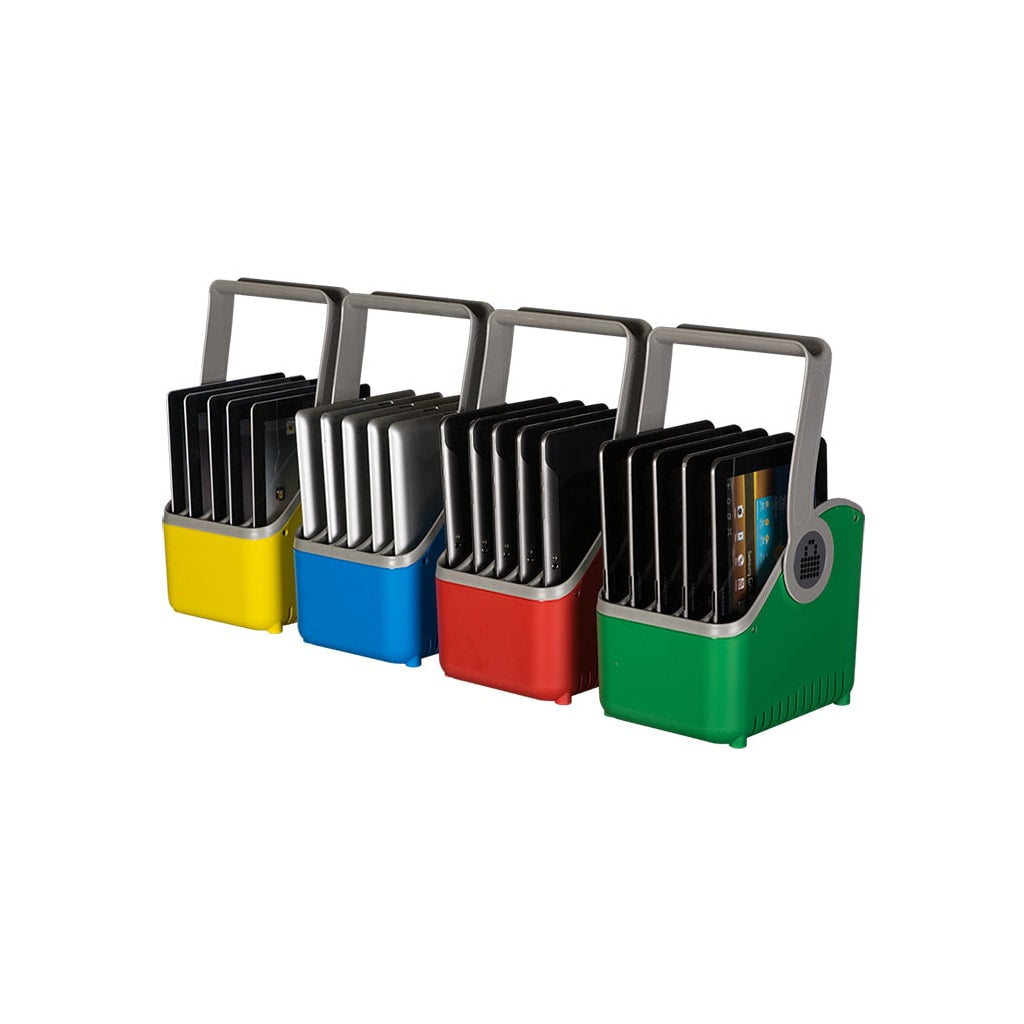 Large 5-Slot Plastic Device Basket - Set of 4 | Stock Must Go