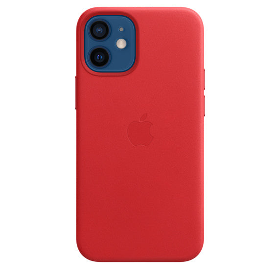 Apple iPhone 12 Mini Leather Case with MagSafe - Red - Excellent ...