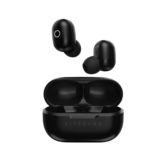 KitSound Edge 20 True Wireless Bluetooth Earbuds - Black - Pristine