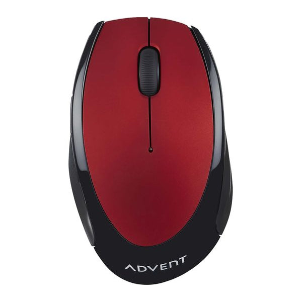Advent AMWLRD19 Wireless Optical Mouse - Black / Red – Stock Must Go