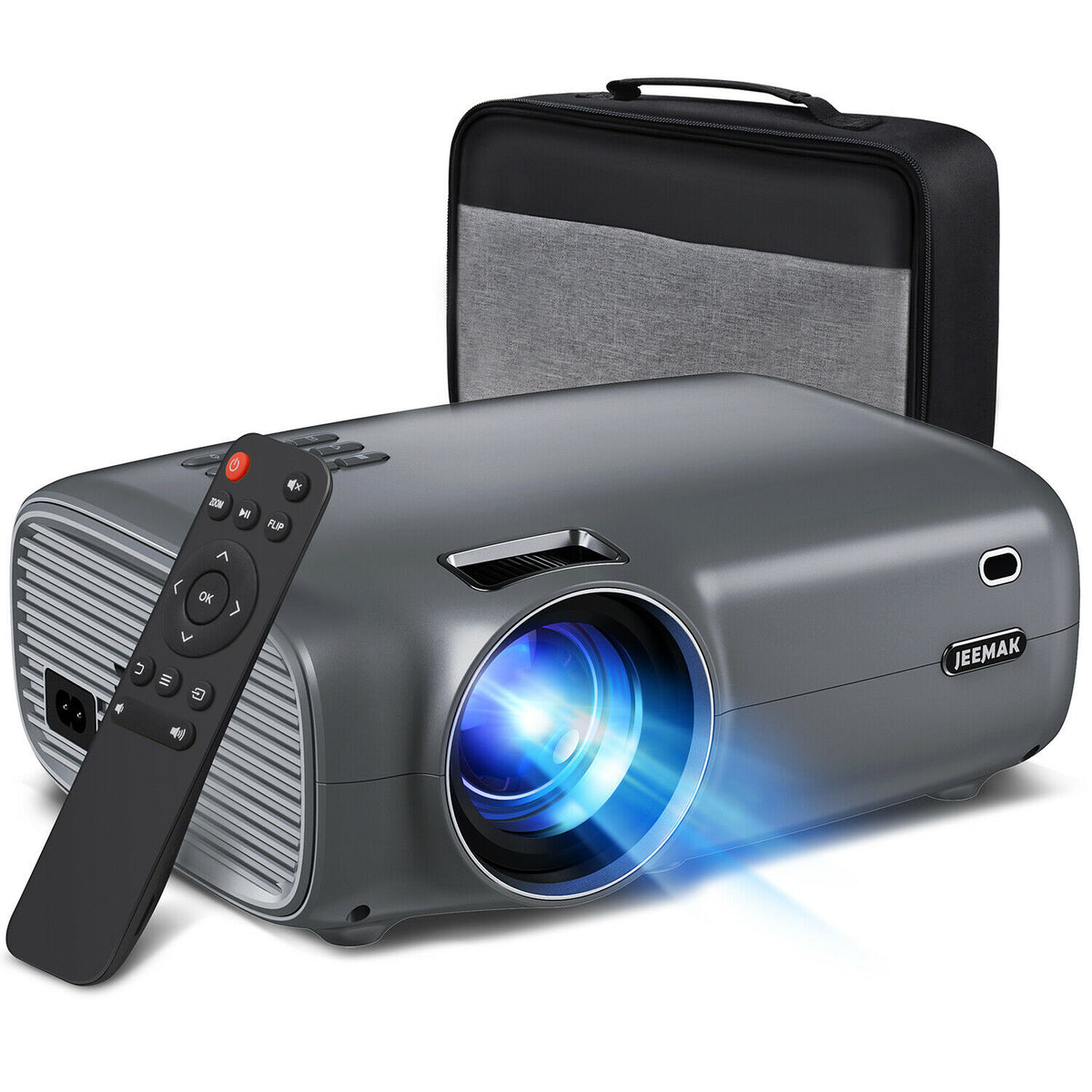Jeemak Mini Portable Projector 4K Video Movie Projector Home Display 5 ...